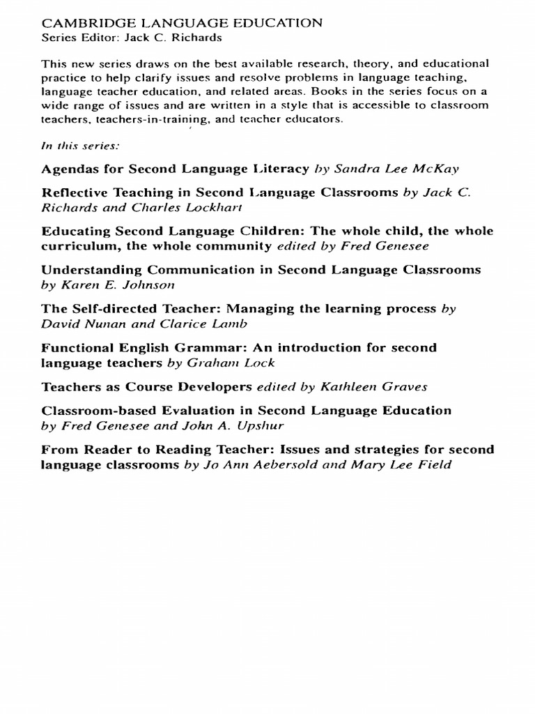 Functional English Grammar An Introduction For Second Language Teachers ...