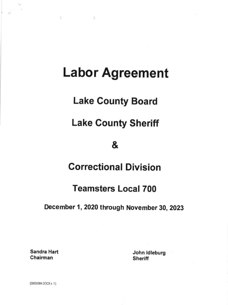 Lake County Teamsters Union Agreement | PDF | Overtime | Employment