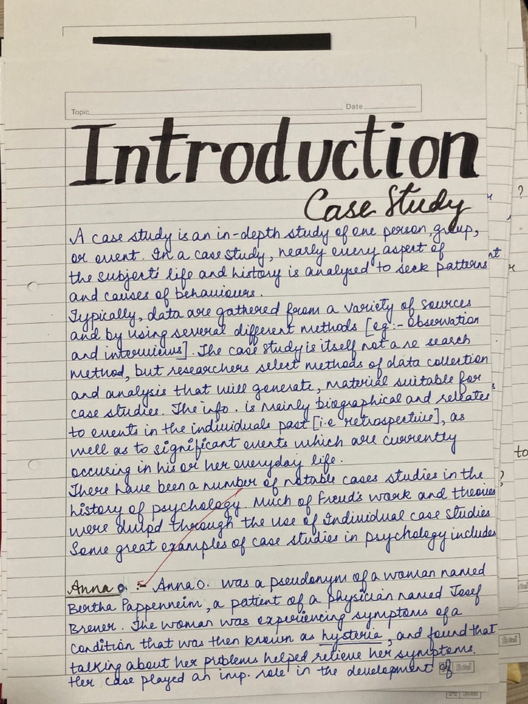 (Case Study File) Psychology Class 12 | PDF