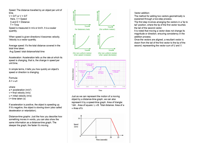 Physics Notes 9th IGCSE | PDF | Acceleration | Velocity