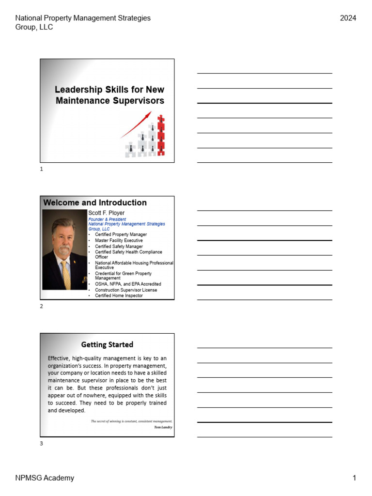 Leadership Skills for Maintenance Managers | PDF | Mentorship | Social ...