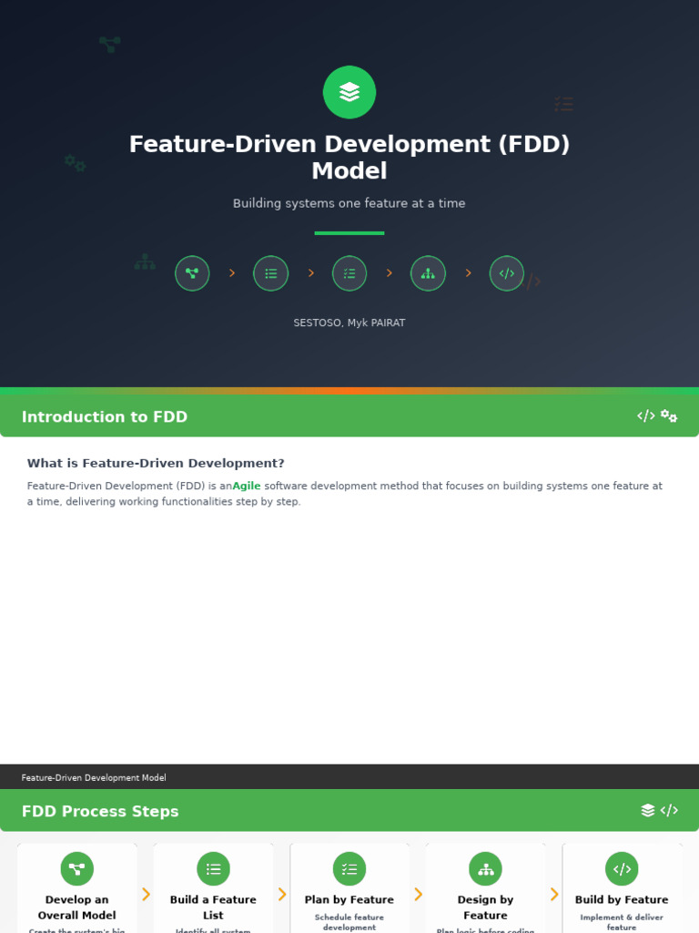 Feature-Driven Development (FDD) Model | PDF | System | Software ...