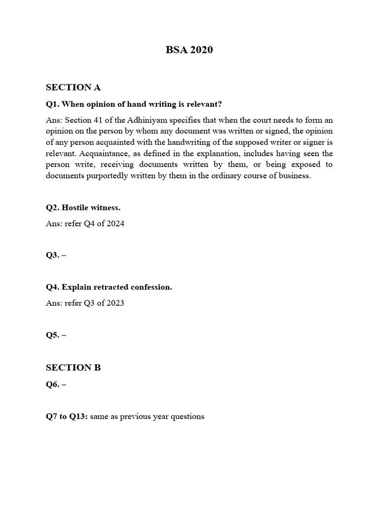 Bsa 2020 | PDF
