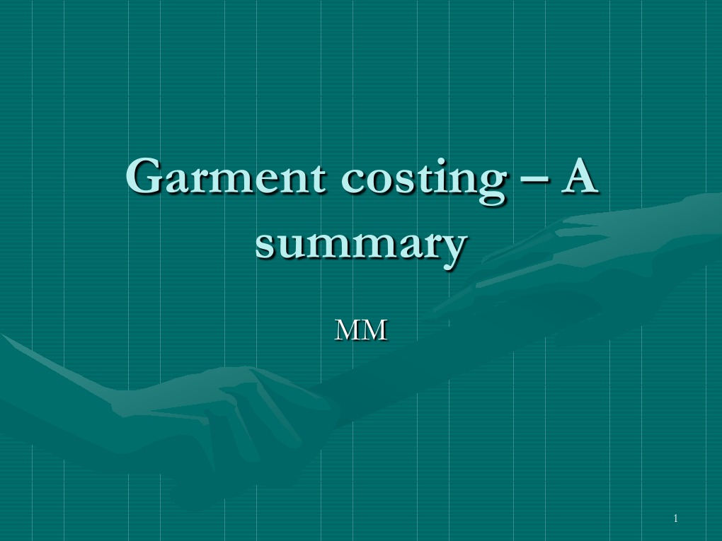 Garment Costing Summary General | PDF | Profit (Accounting) | Prices