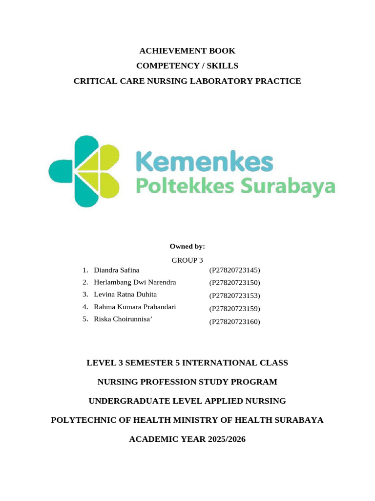 Group Logbook Kritis | PDF