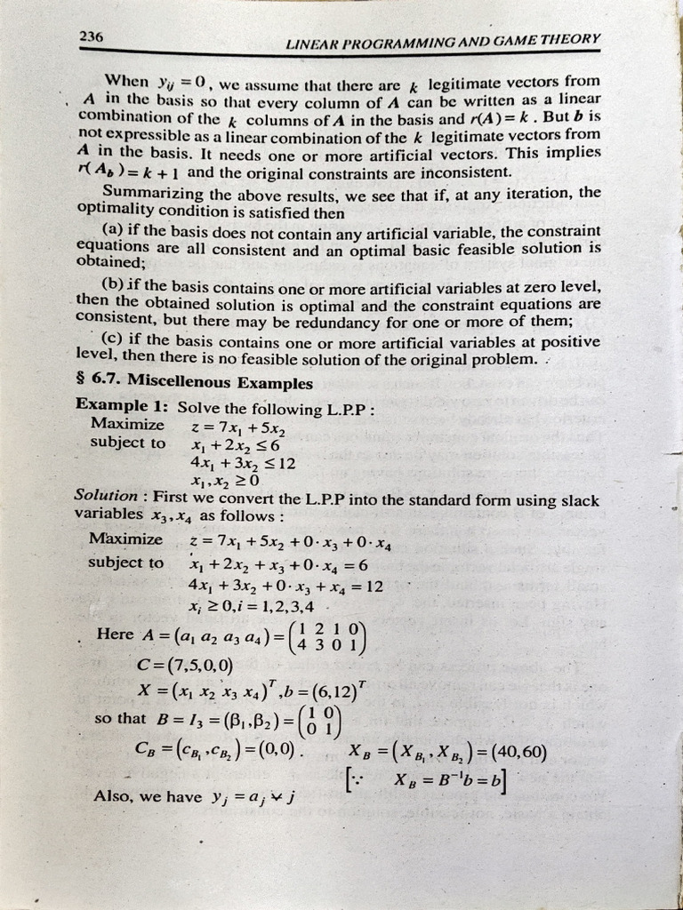 Simplex Method LPP | PDF