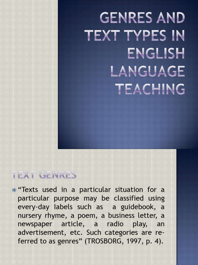 Understanding Genre and Register in Texts | PDF | Genre | Cognition
