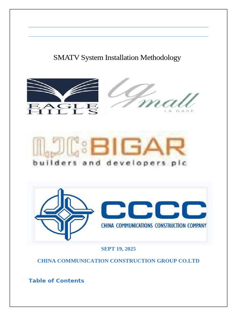 SMATV System Installation Methodology | PDF | Frequency Modulation | Decibel