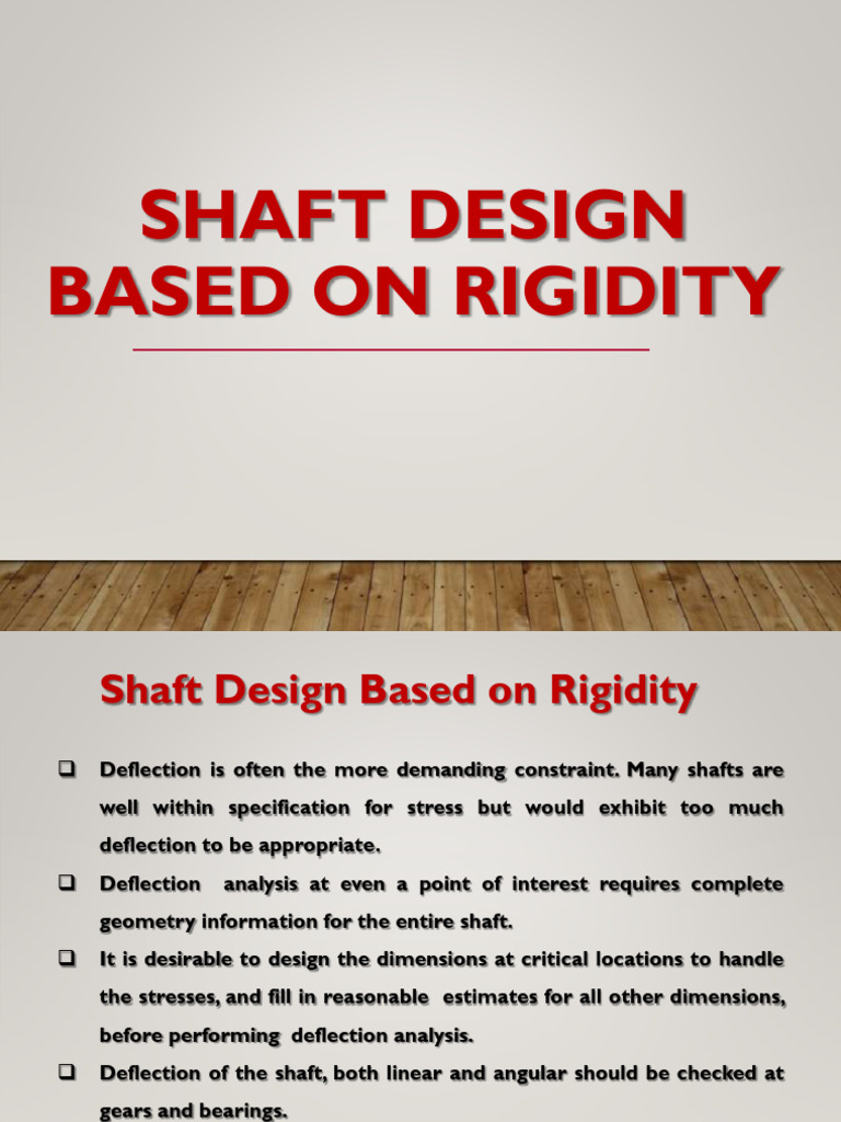 Shaft and Components 3 | PDF | Gear | Physics