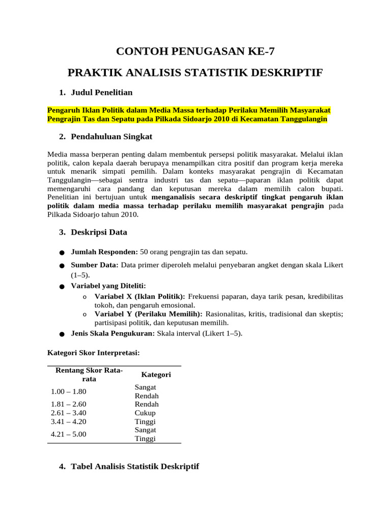 Contoh Penugasan Ke 7 | PDF