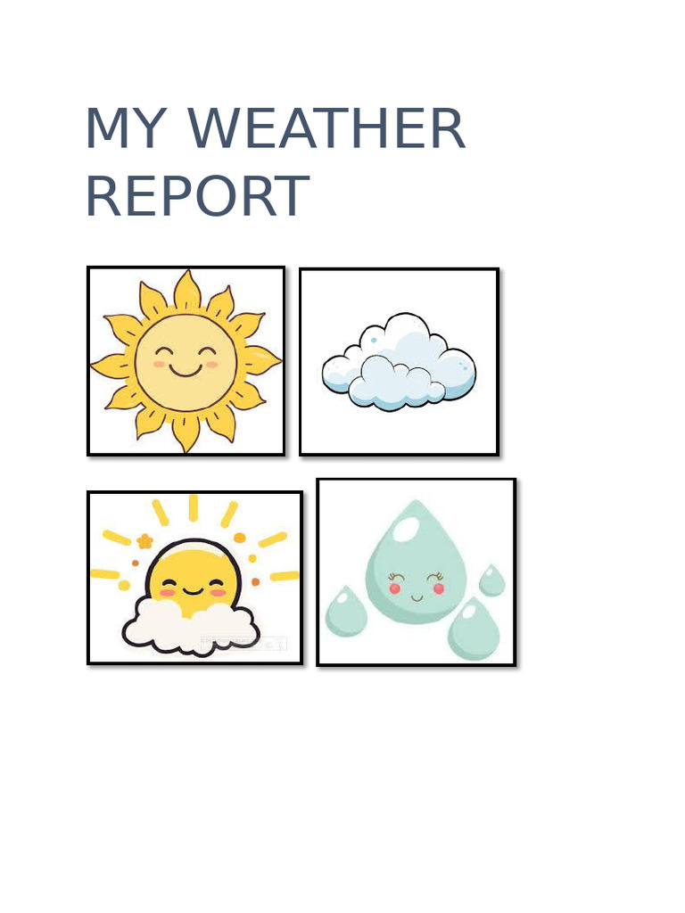 My Weather Report | PDF
