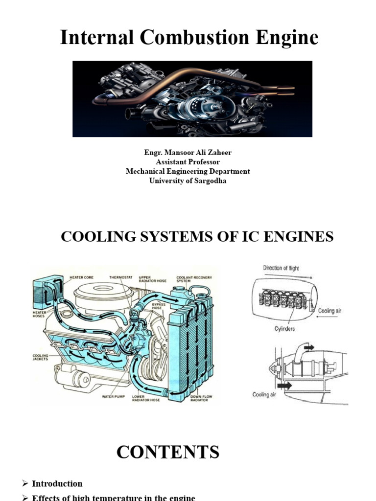 IC Engine Cooling Systems Explained | PDF | Radiator | Internal ...