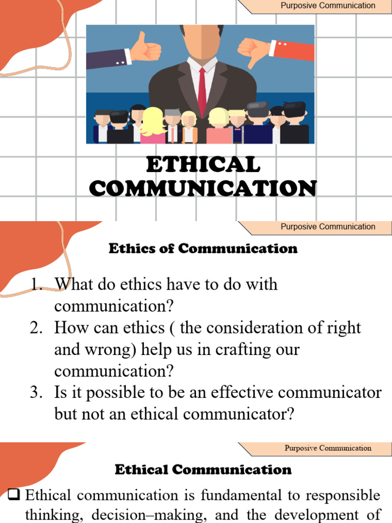 Ethical Communication | PDF | Justice | Crime & Violence