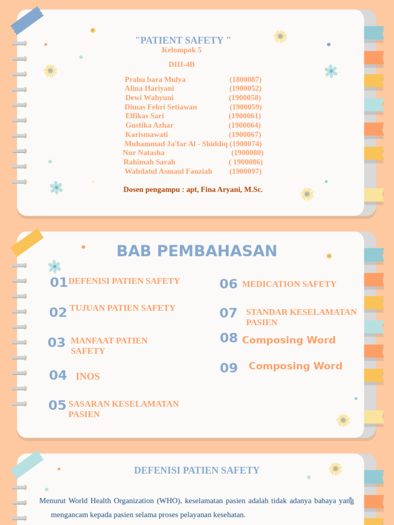 Frs Kelompok 1 (Patient Safety) | PDF