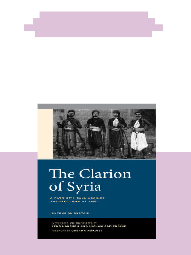 (Ebook) The Clarion of Syria: A Patriot’s Call against the Civil War of ...