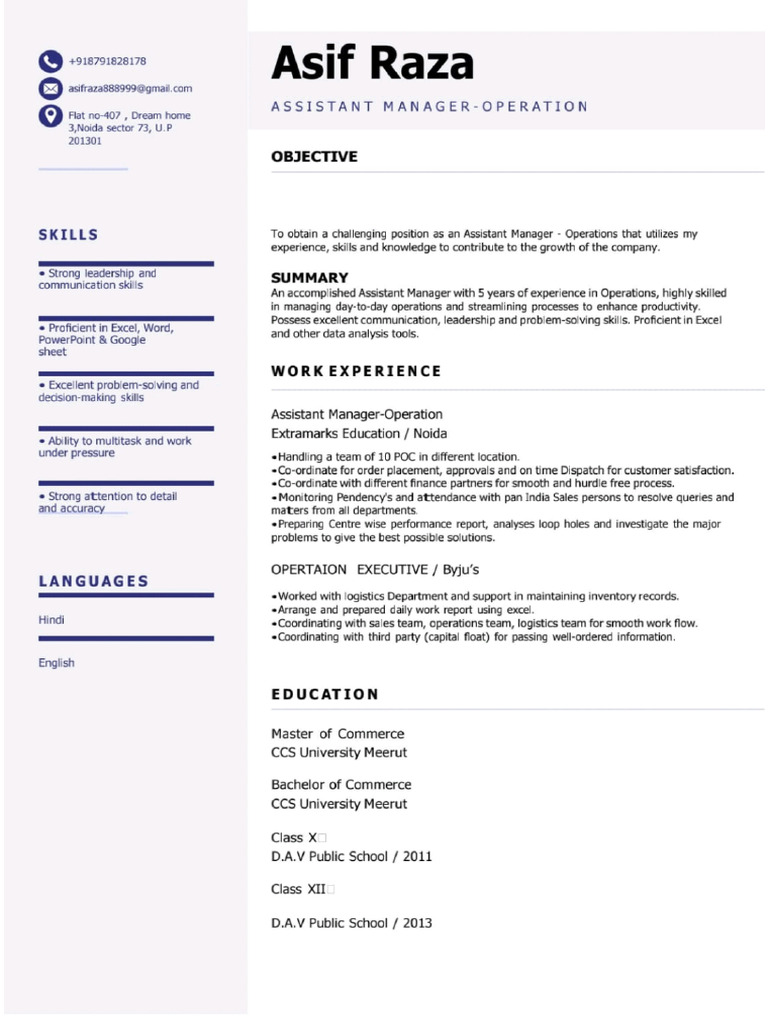 Asif Resume | PDF