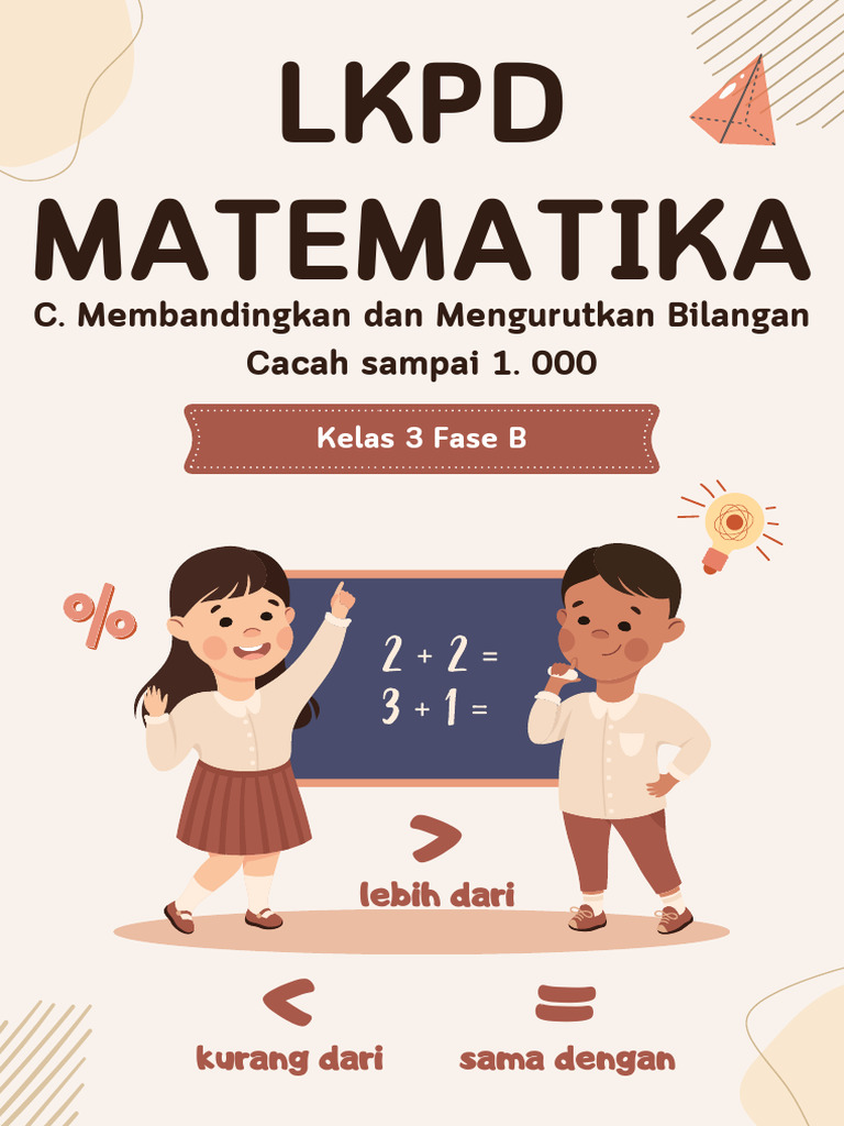 LKPD Matematika Kelas 3 C. Membandingkan Dan Mengurutkan Bilangan Cacah | PDF