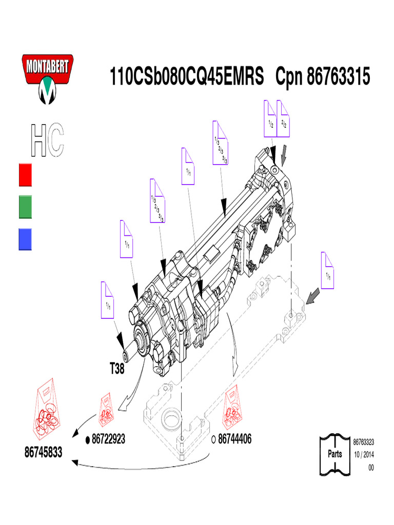 Montabert HC 110 Maintenance Parts Guide | PDF | Screw | Mechanical ...