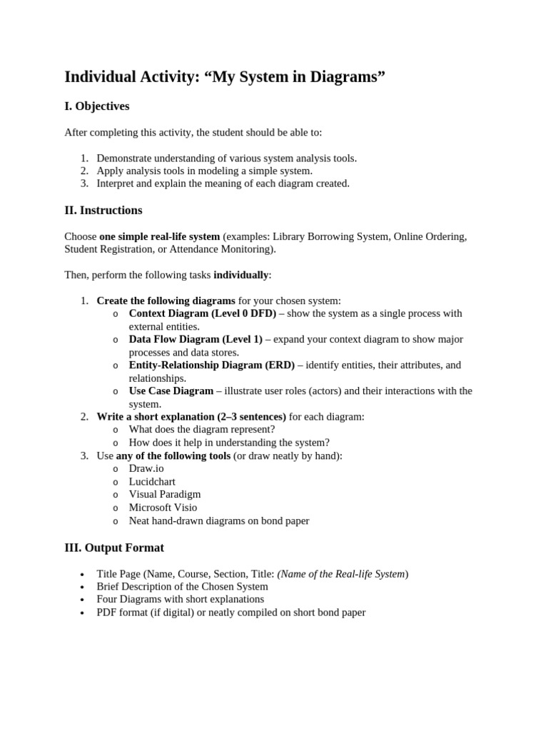 System Analysis Activty #5 | PDF