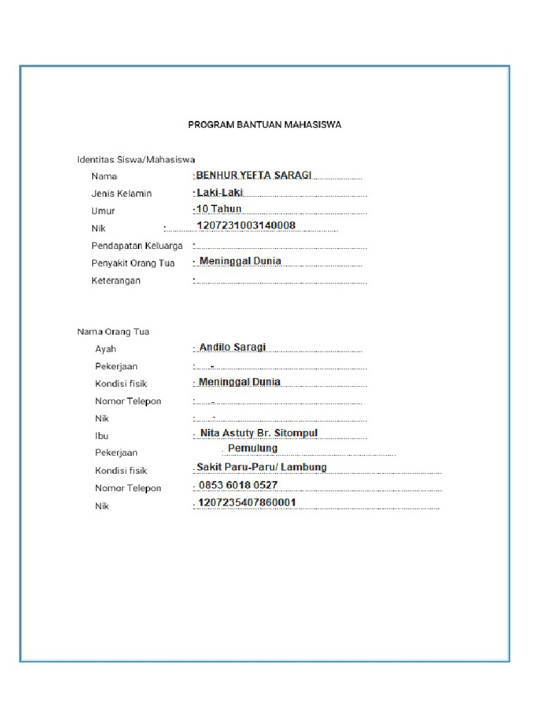 Formulir | PDF