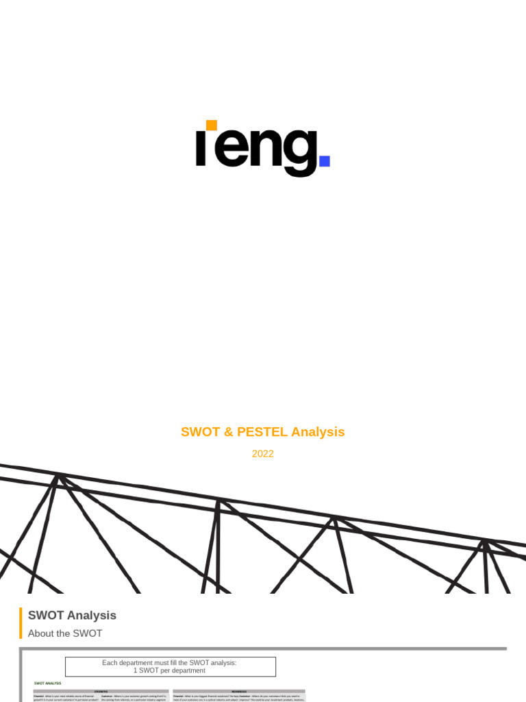 SWOT and PESTEL Analysis Guide | PDF | Swot Analysis | Systems Analysis