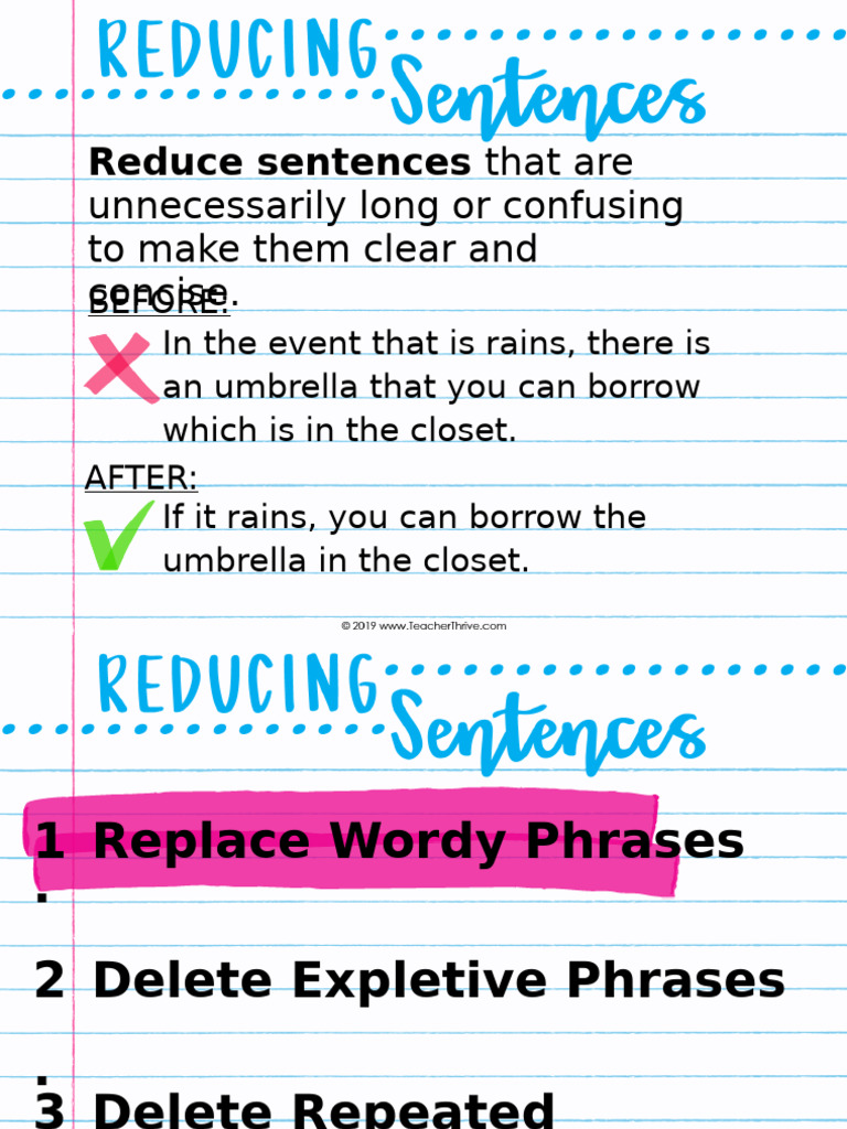 Improve Clarity by Reducing Wordiness | PDF | Pronoun | Grammar