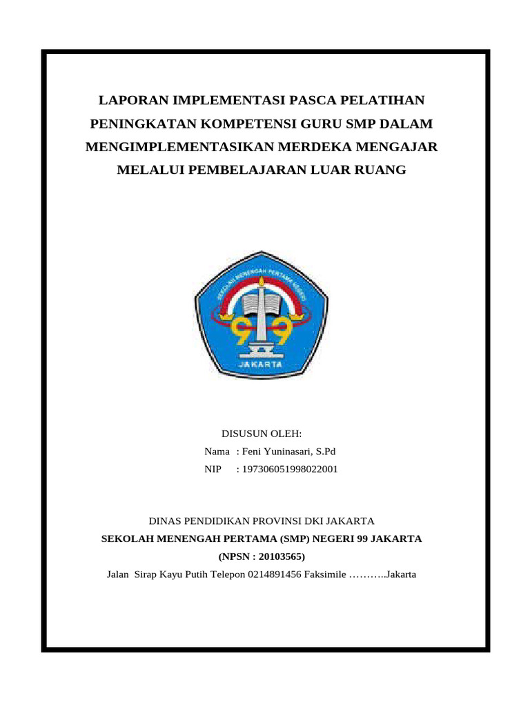 Laporan Implementasi Pasca Pelatihan 2023 FENI | PDF