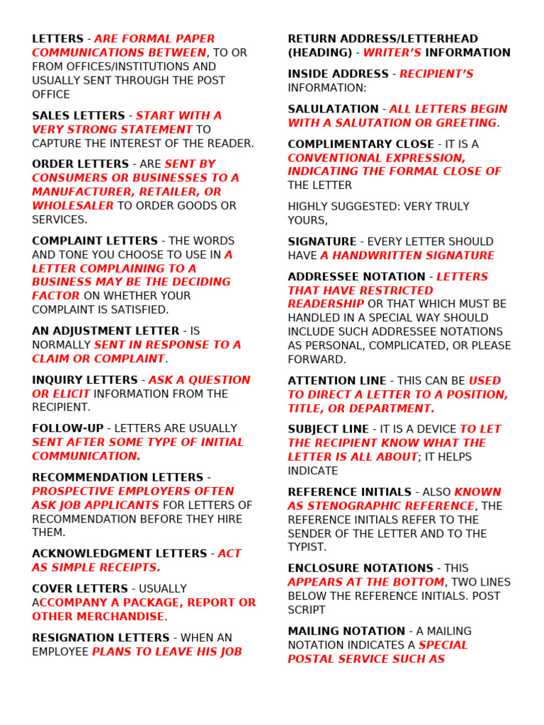 ENGLISH - MIDTERM SUMMARY | PDF | Typefaces | Memorandum
