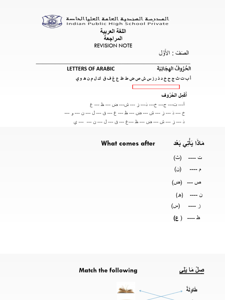 Annual Revision - Arabic | PDF