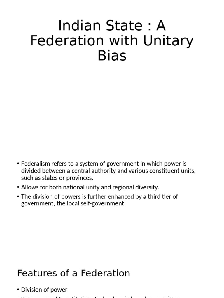 Indian Federalism | PDF | Federalism | Justice