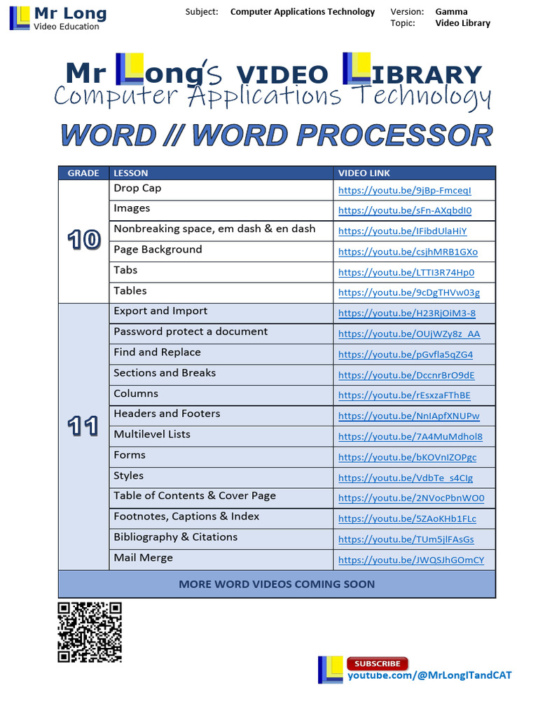 Mr Long Video Library for CAT | PDF | Data Compression | Computer Data