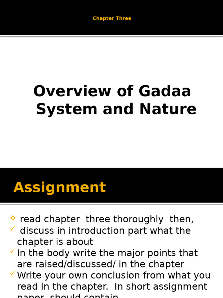 Gadaa System: Nature and Traditions | PDF | Peace | Rituals