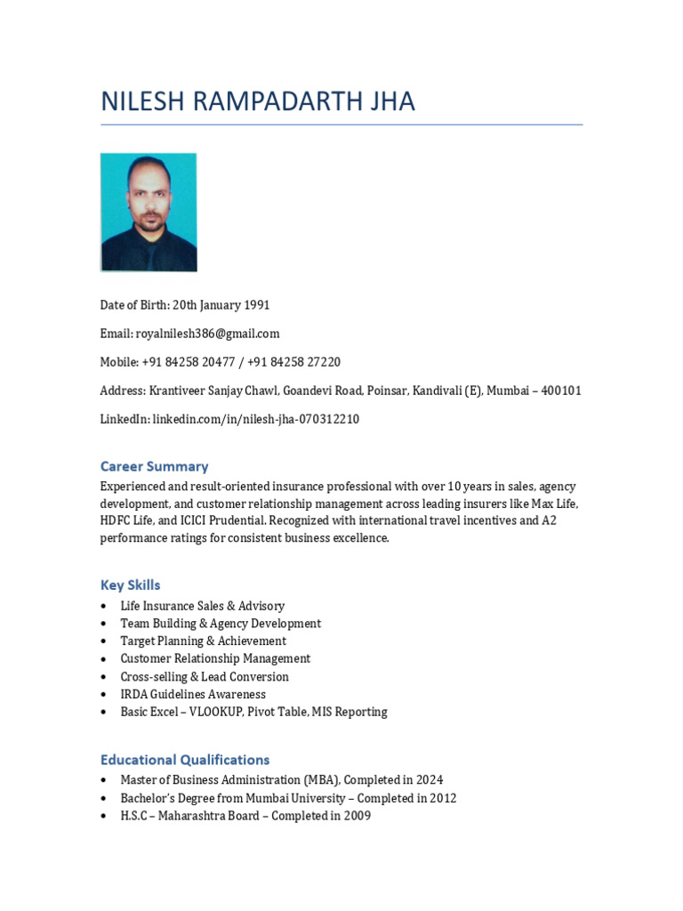 Updated Resume With Pan | PDF | Business