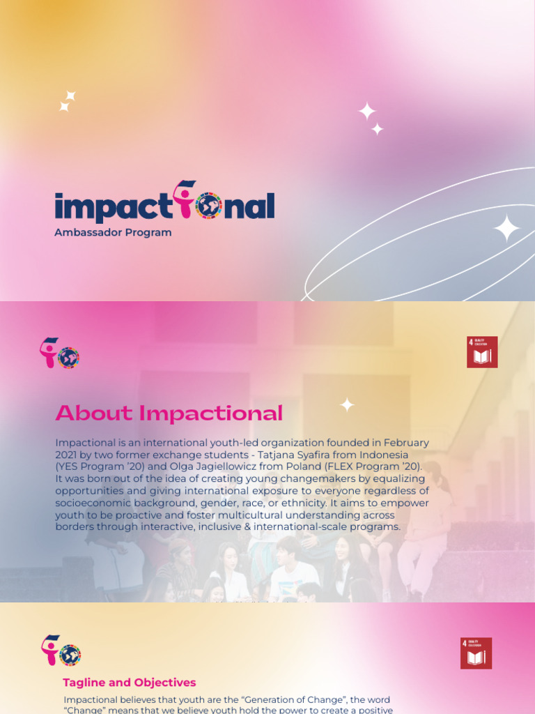 Impactional Ambassador 2023 Guidebook | PDF