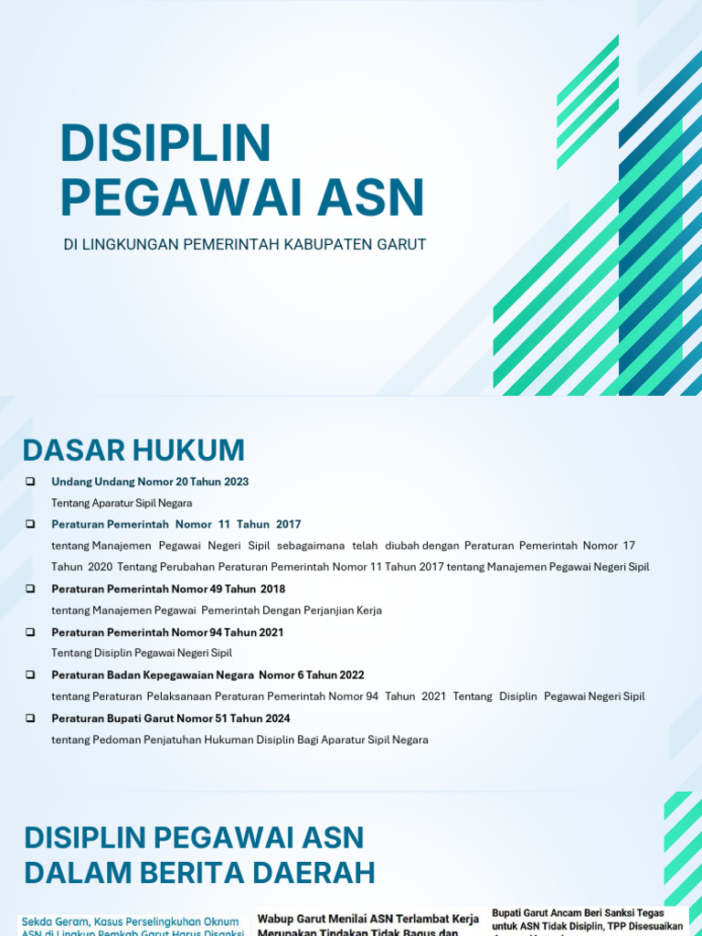 Disiplin ASN di Pemkab Garut 2025 | PDF
