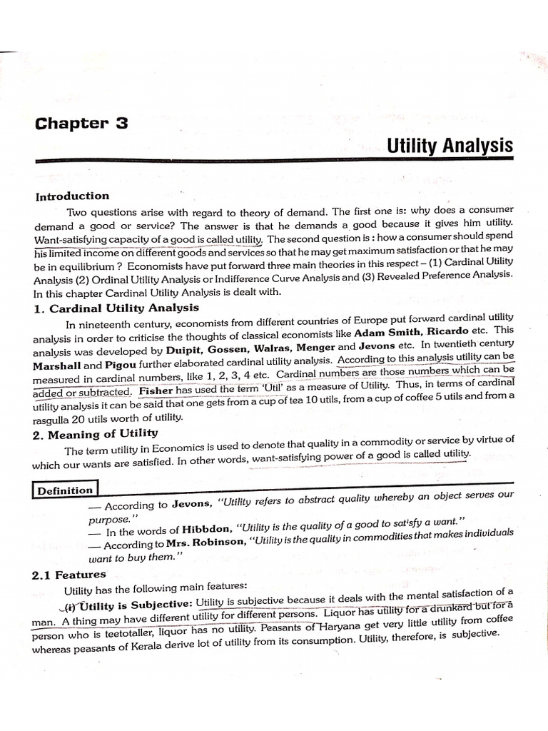 Utility of Analysis | PDF