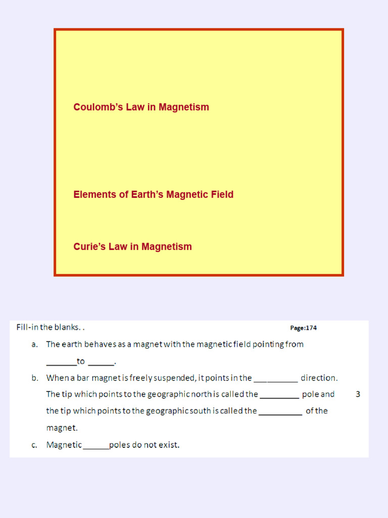 Understanding Magnetism: Key Concepts | PDF | Magnetic Field | Magnet