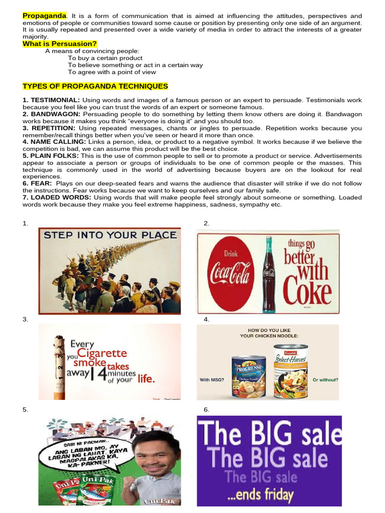 Understanding Propaganda Techniques | PDF