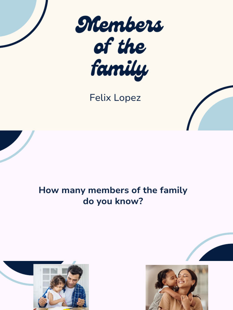 Family Member Vocabulary List | PDF