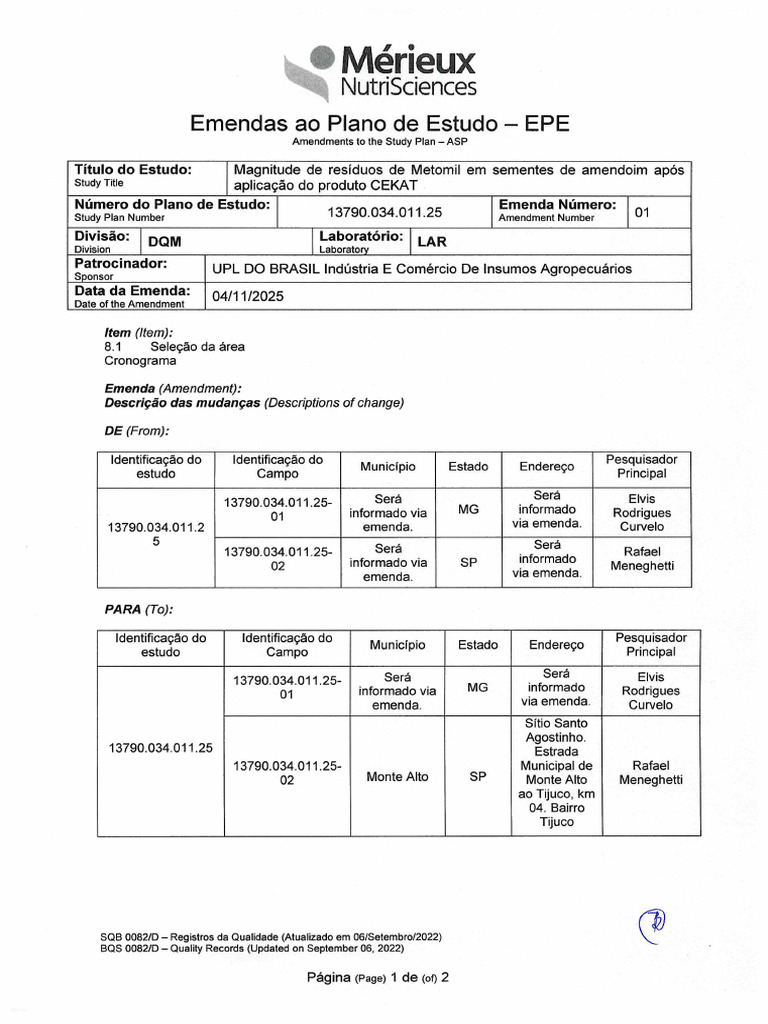 Emenda 01 - (13790.034.011.25) | PDF