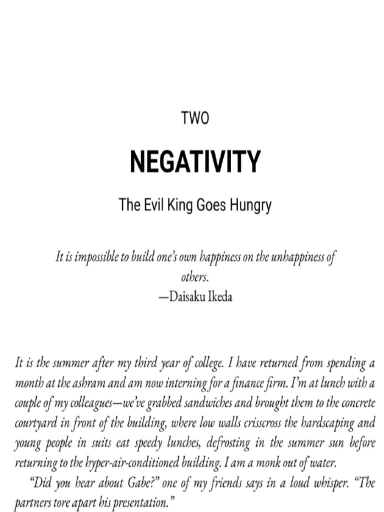 Negativity of Human Mind | PDF