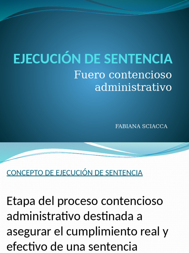 Ejecucion de Sentencia | PDF | Sentencia (ley) | Justicia