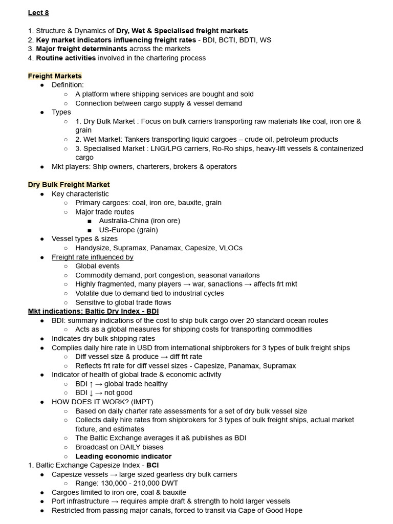 MT3006 Lect 8-11 | PDF | Oil Tanker | Cargo