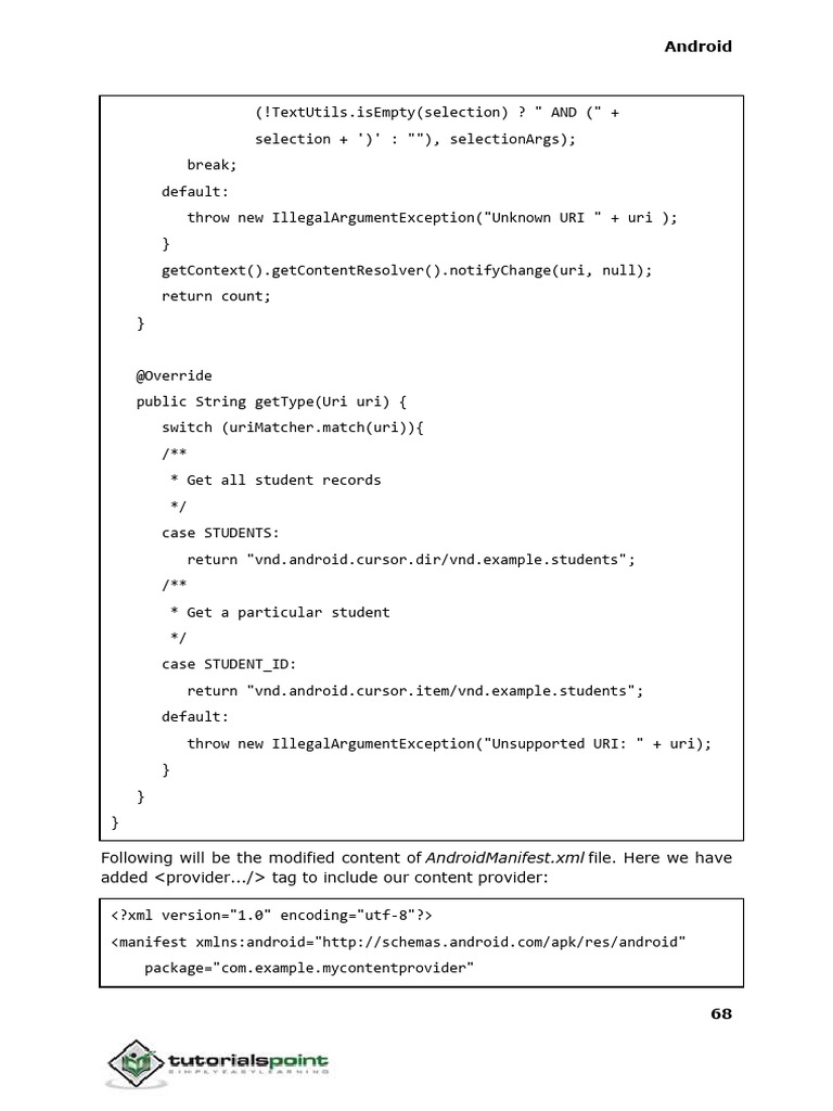 331413188 Android Tutorial 84 | PDF