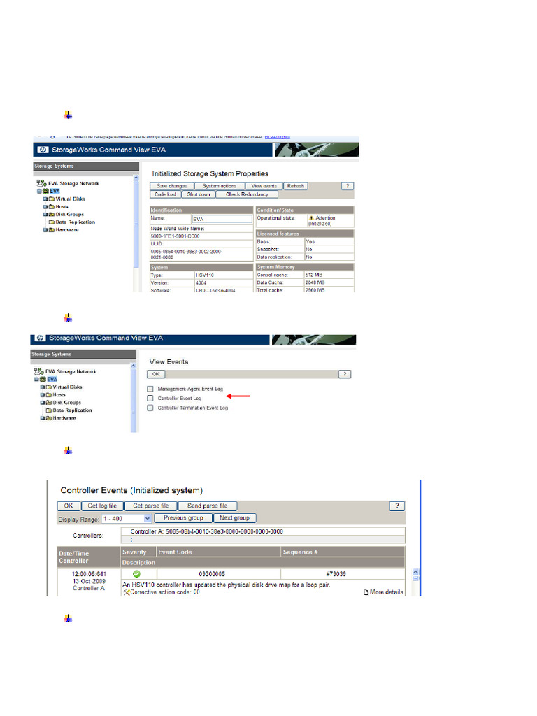 EVA View Events Get Logs | PDF