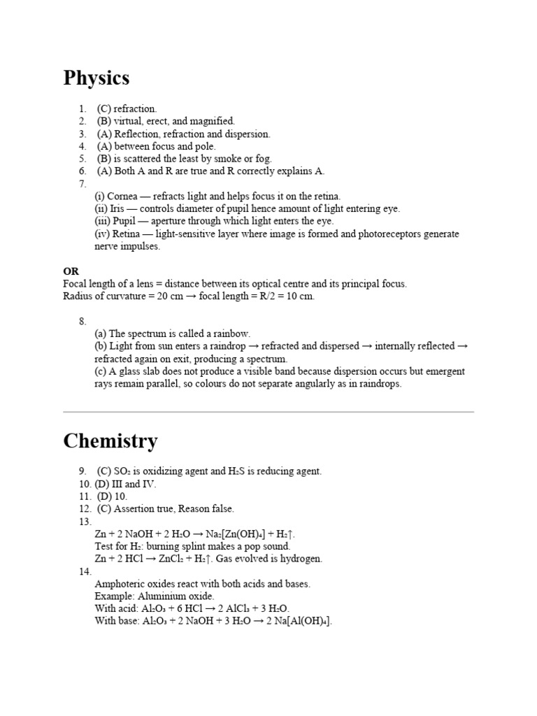 SCIENCE Hhw Answers | PDF | Cellular Respiration | Eye