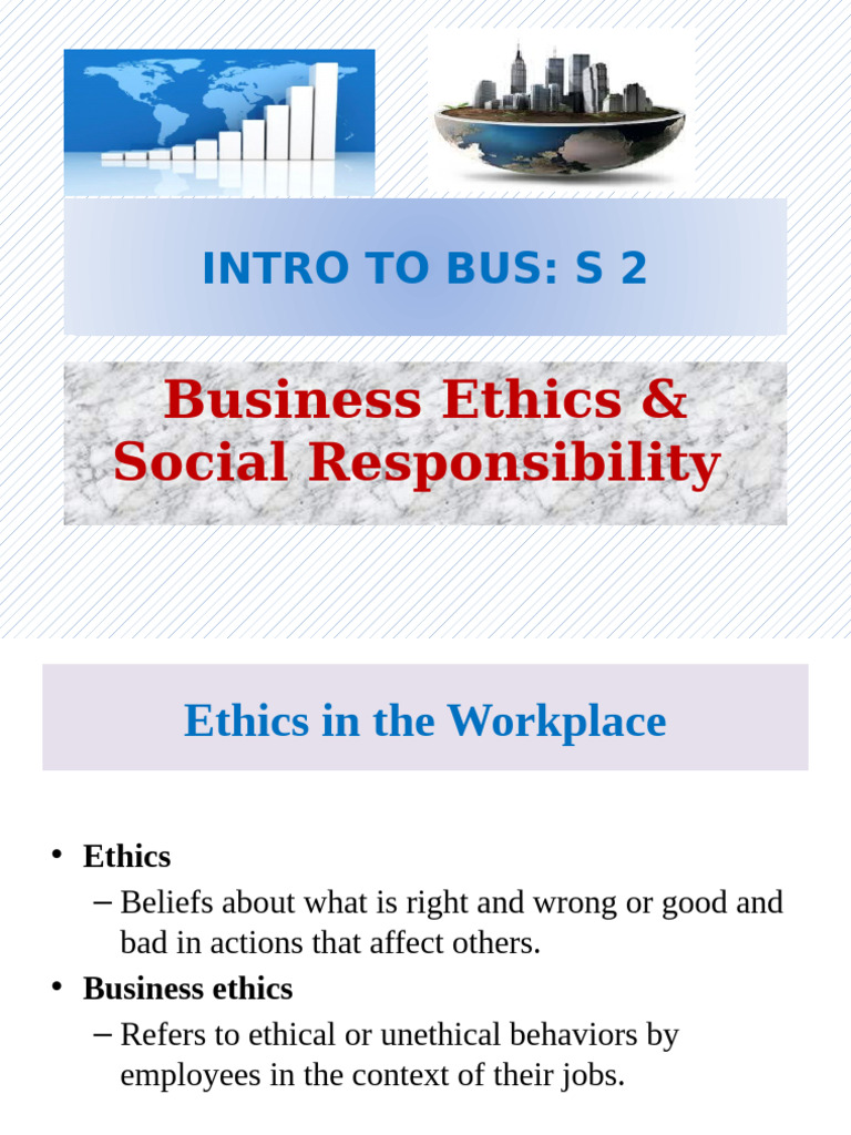 S 2 - Business Ethics CSR | PDF | Business Ethics | Stakeholder (Corporate)