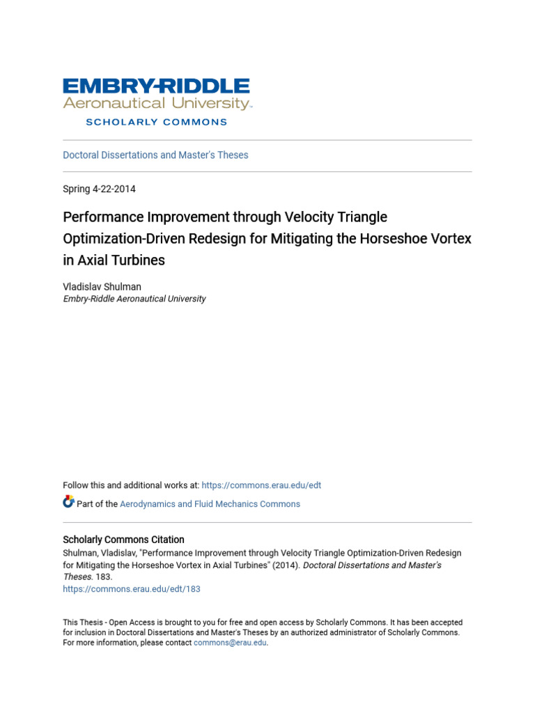 Performance Improvement through Velocity Triangle Optimization-Dr | PDF ...