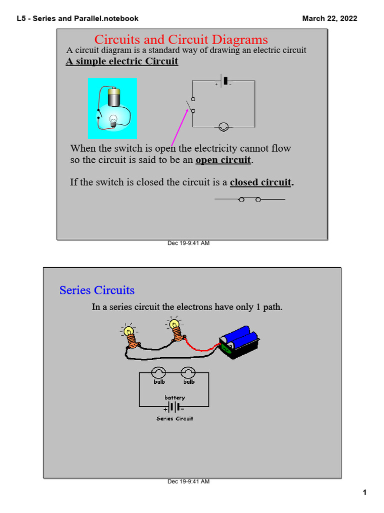 L5 - Series and Parallel Note | PDF | Series And Parallel Circuits ...