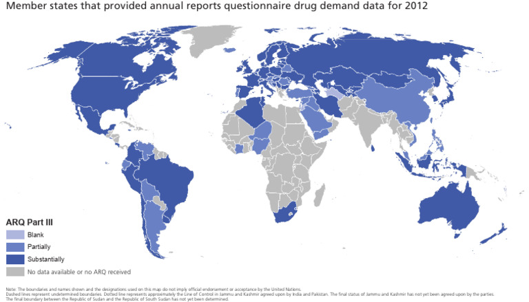 2012 Drug Demand Data by Member States | PDF